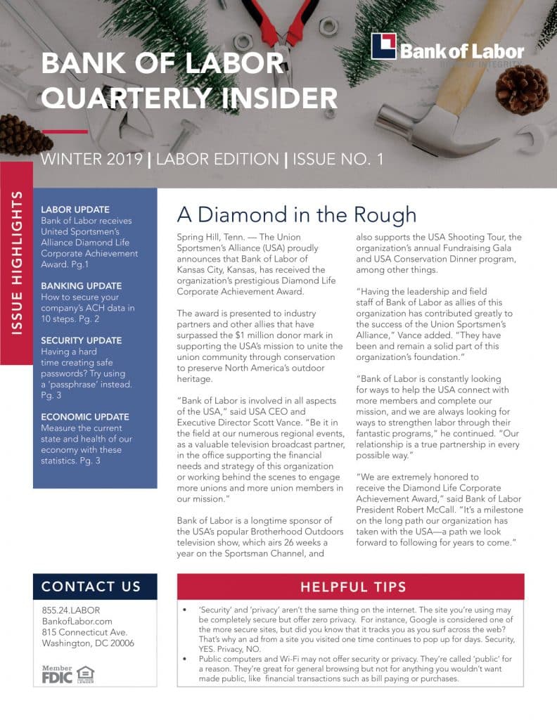 Bank of Labor News - Bank of Labor