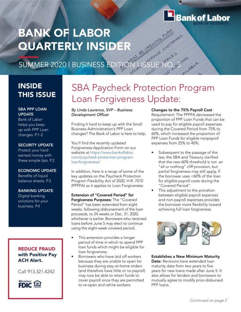 Bank of Labor News - Bank of Labor