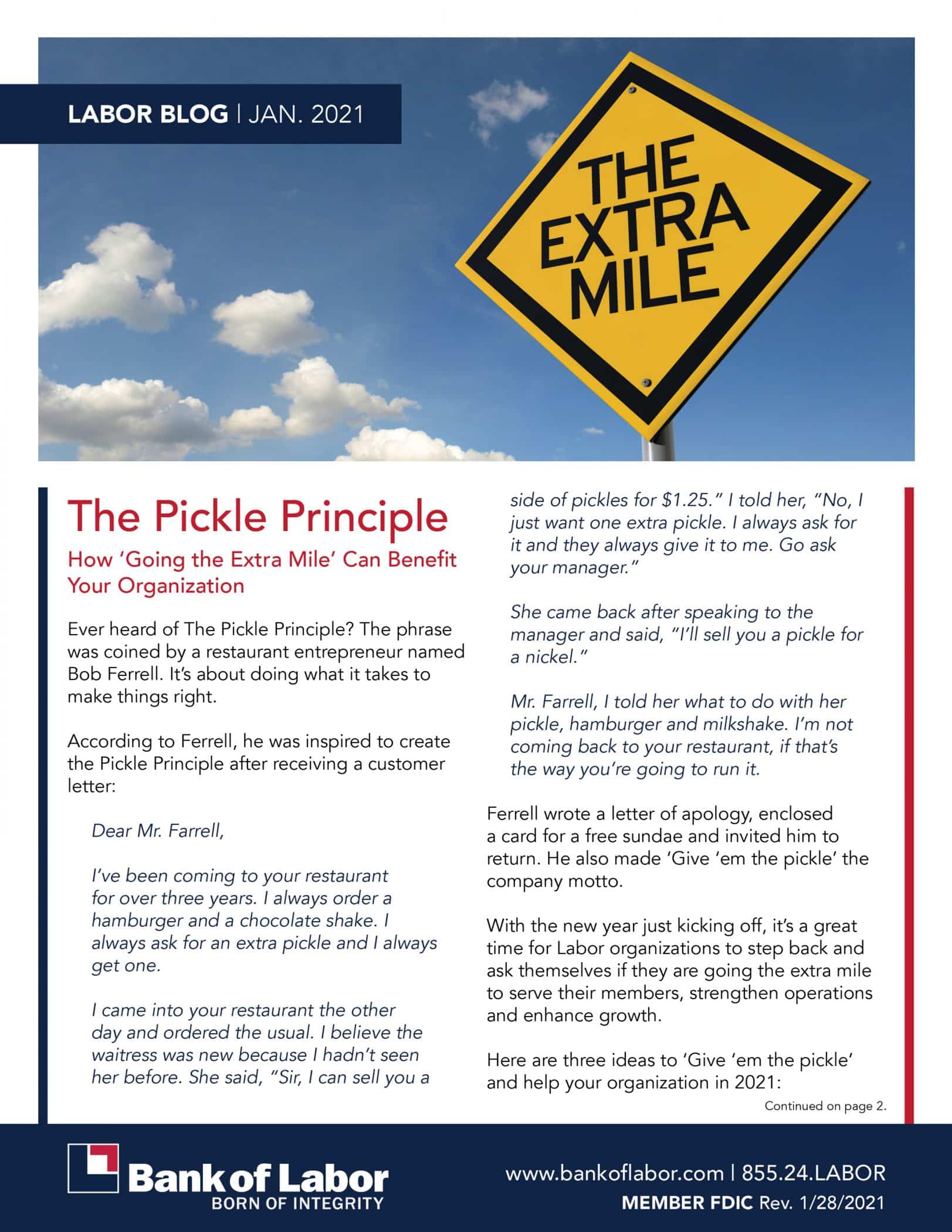 Bank of Labor News - Bank of Labor